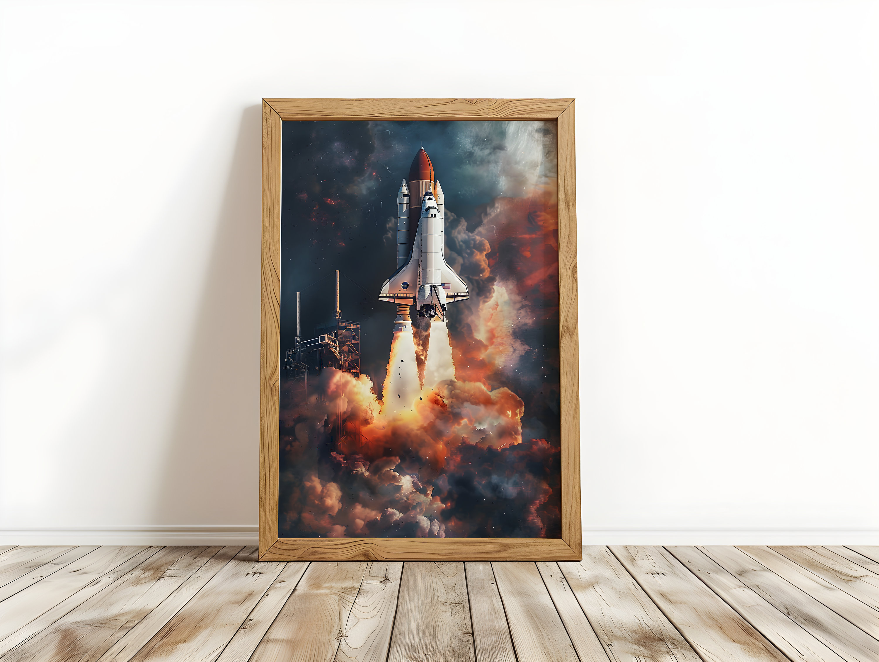 Rocket Launch Poster DIGITAL DOWNLOAD Space Shuttle Launch Printable ...