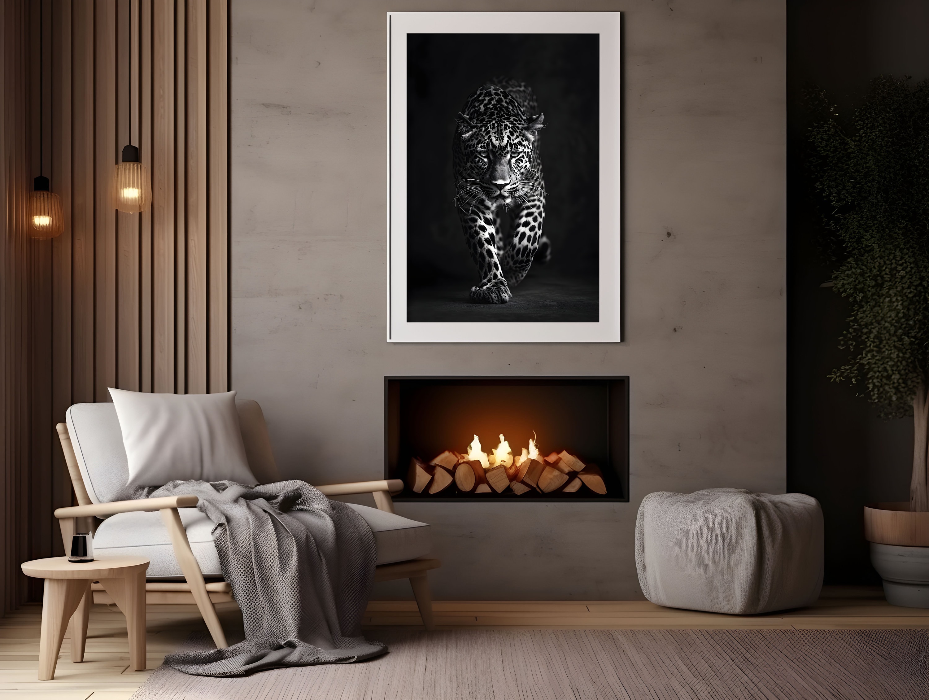 Printable Leopard Wall Art Leopard Print Leopard Poster Big Cat Wall ...