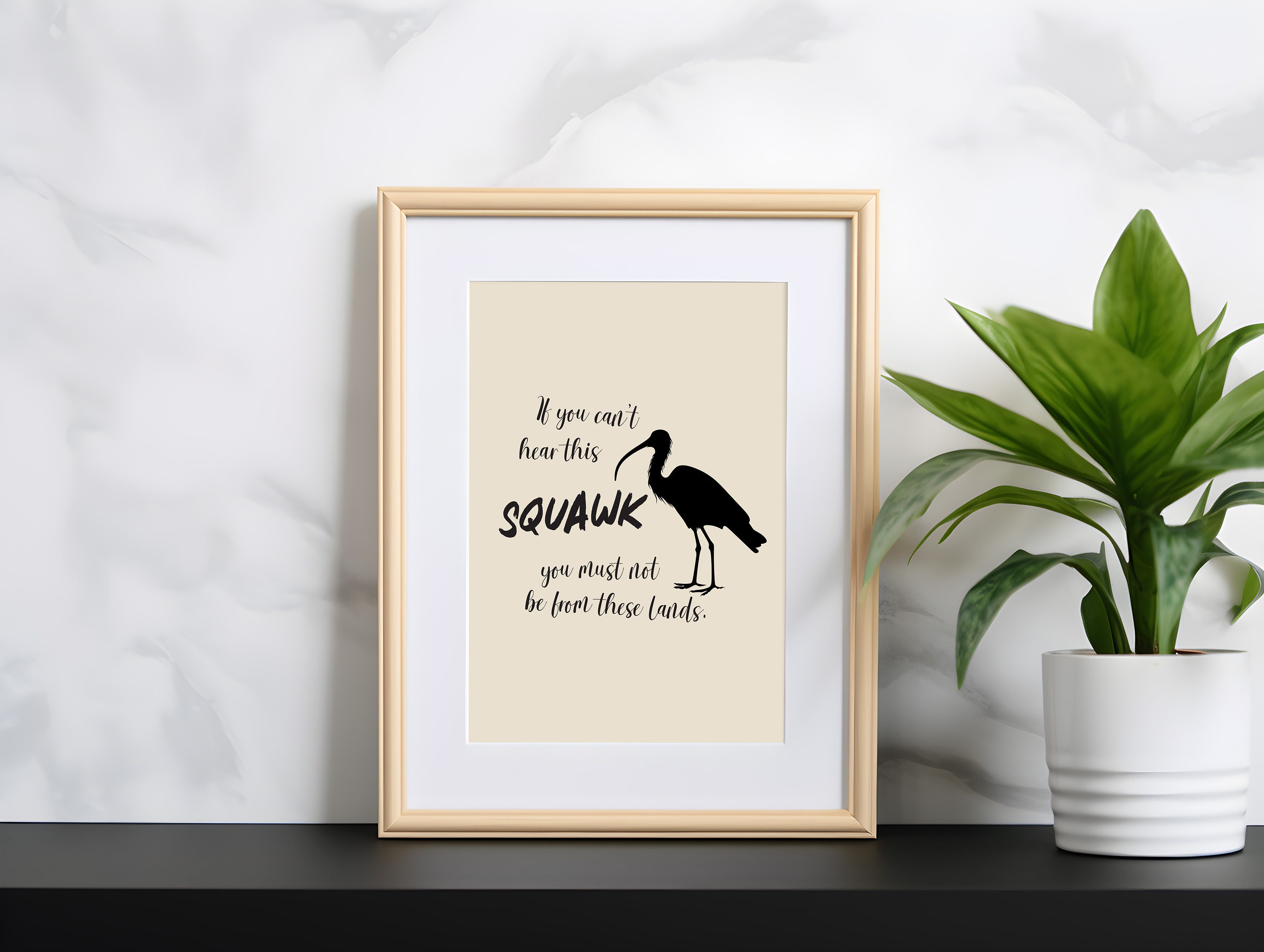 Funny Bird Poster South African Wall Art Hadeda Ibis Poster South ...