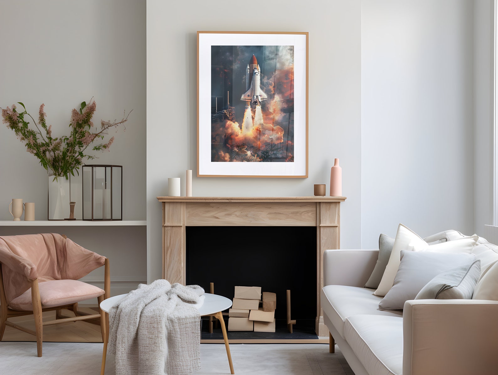 Rocket Launch Poster DIGITAL DOWNLOAD Space Shuttle Launch Printable ...