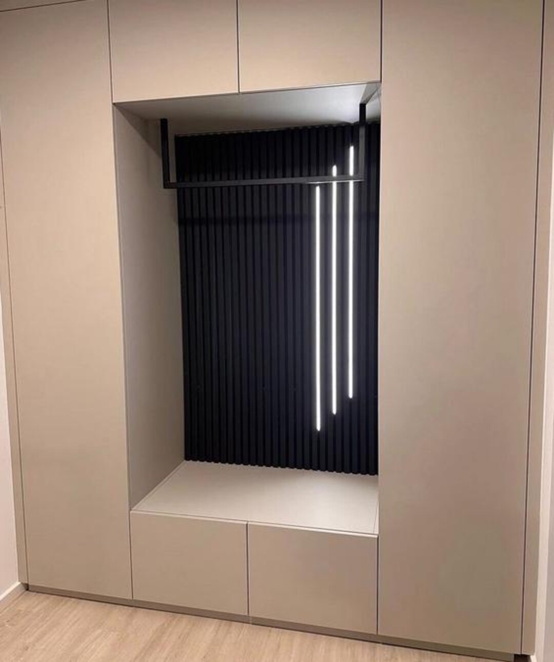 Built-in Clothes Rail | Wardrobe Rail With Invisible Fastening, Wall ...