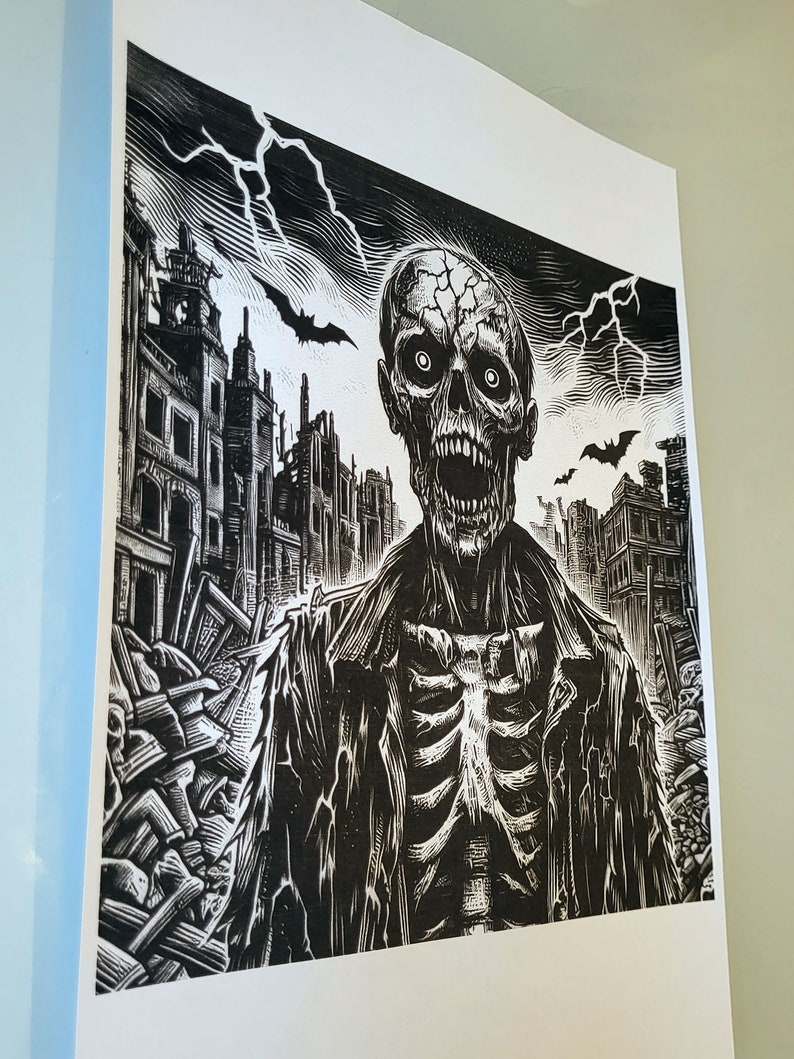 Apocalypse Zombie Colouring Page - Etsy