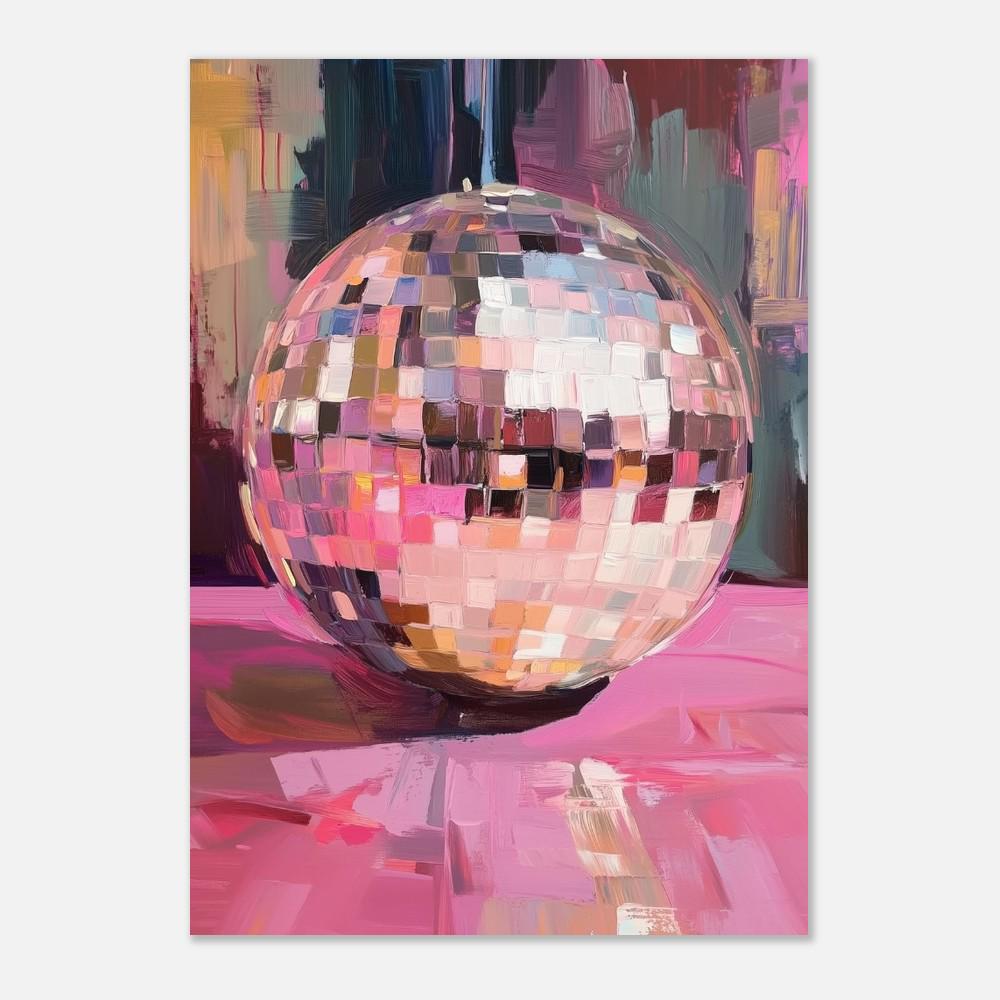 Disco Mirror Ball Poster, Disco Ball, Retro, Funky, Vintage, Dopamine ...