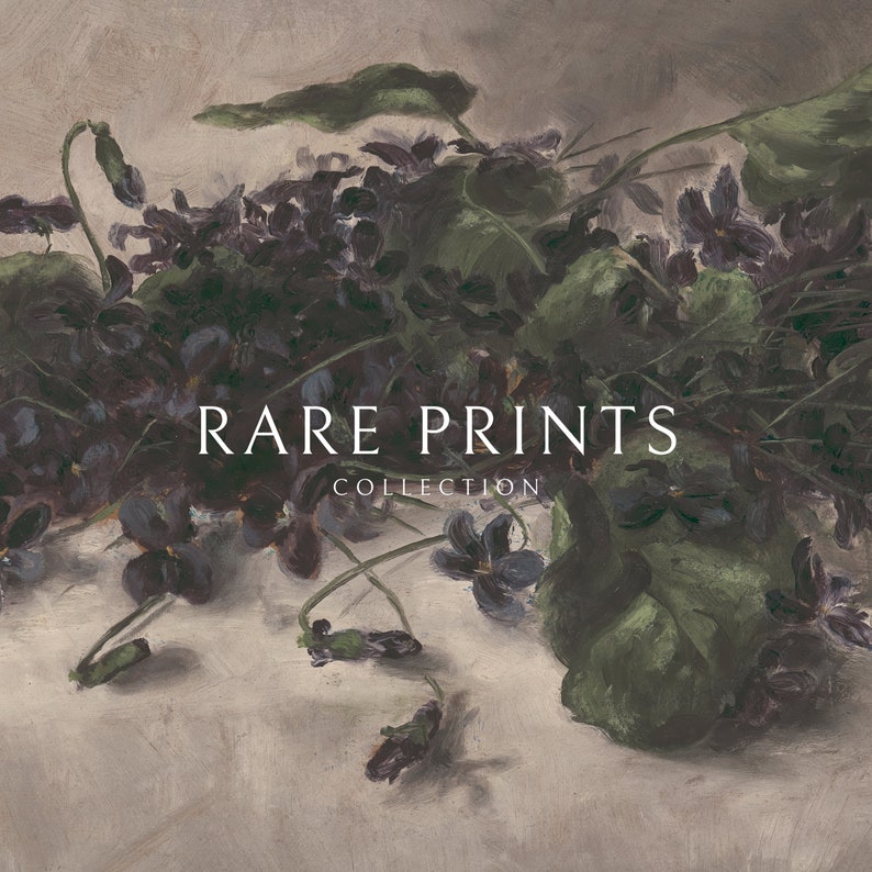 Vintage Printable Art Flower Painting Vintage Print Botanical Oil ...