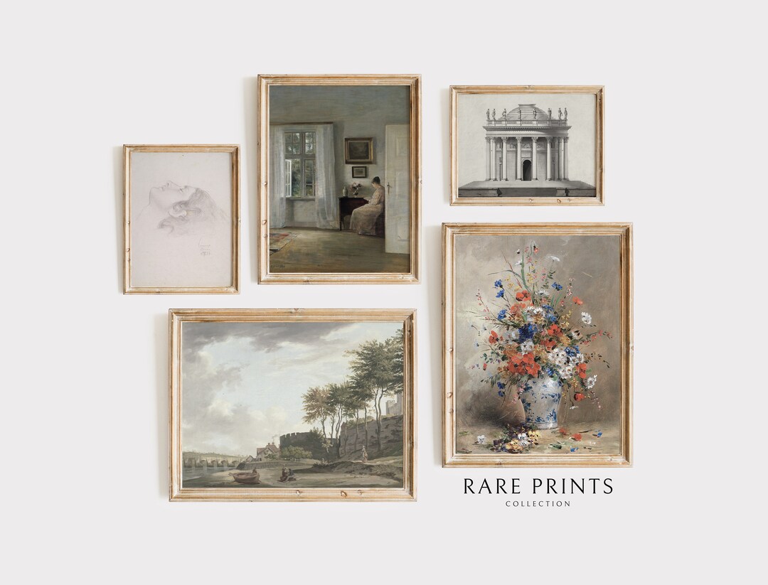 Light Academia Gallery | Printable Set of 5 | Bookish Aesthetic ...