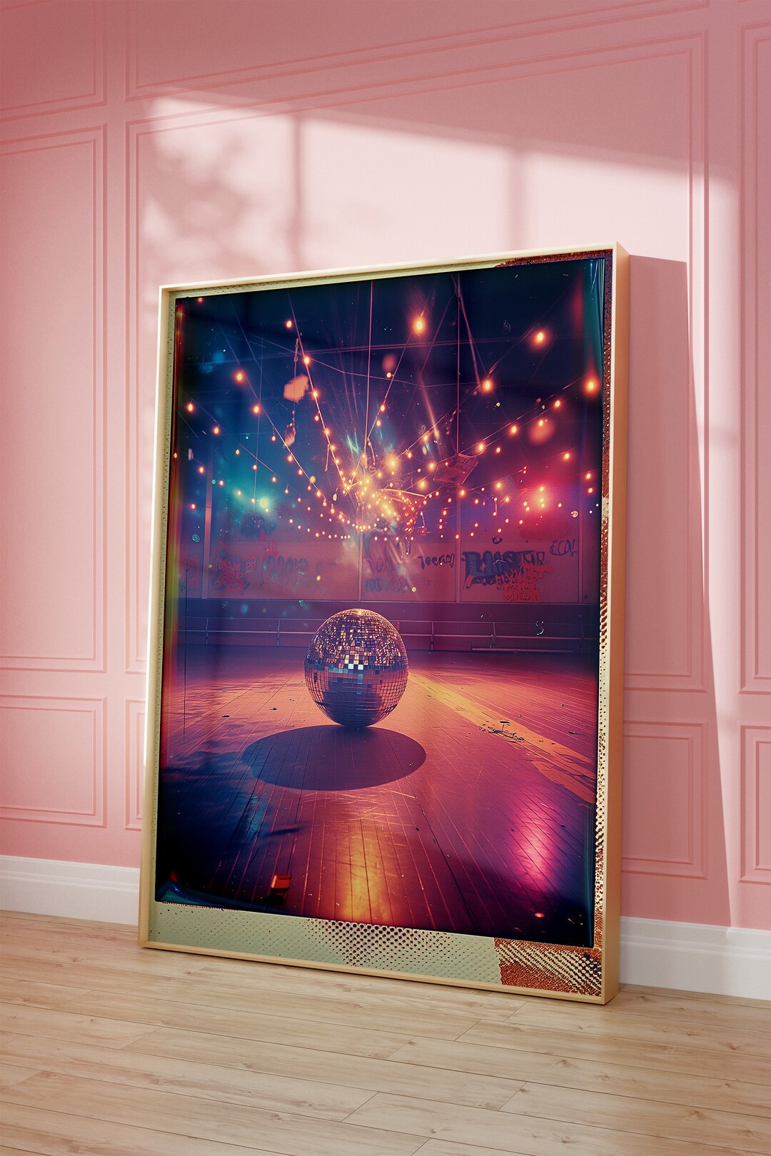 Retro Disco Ball Poster: Classic Dance Floor Art (digital Download) - Etsy