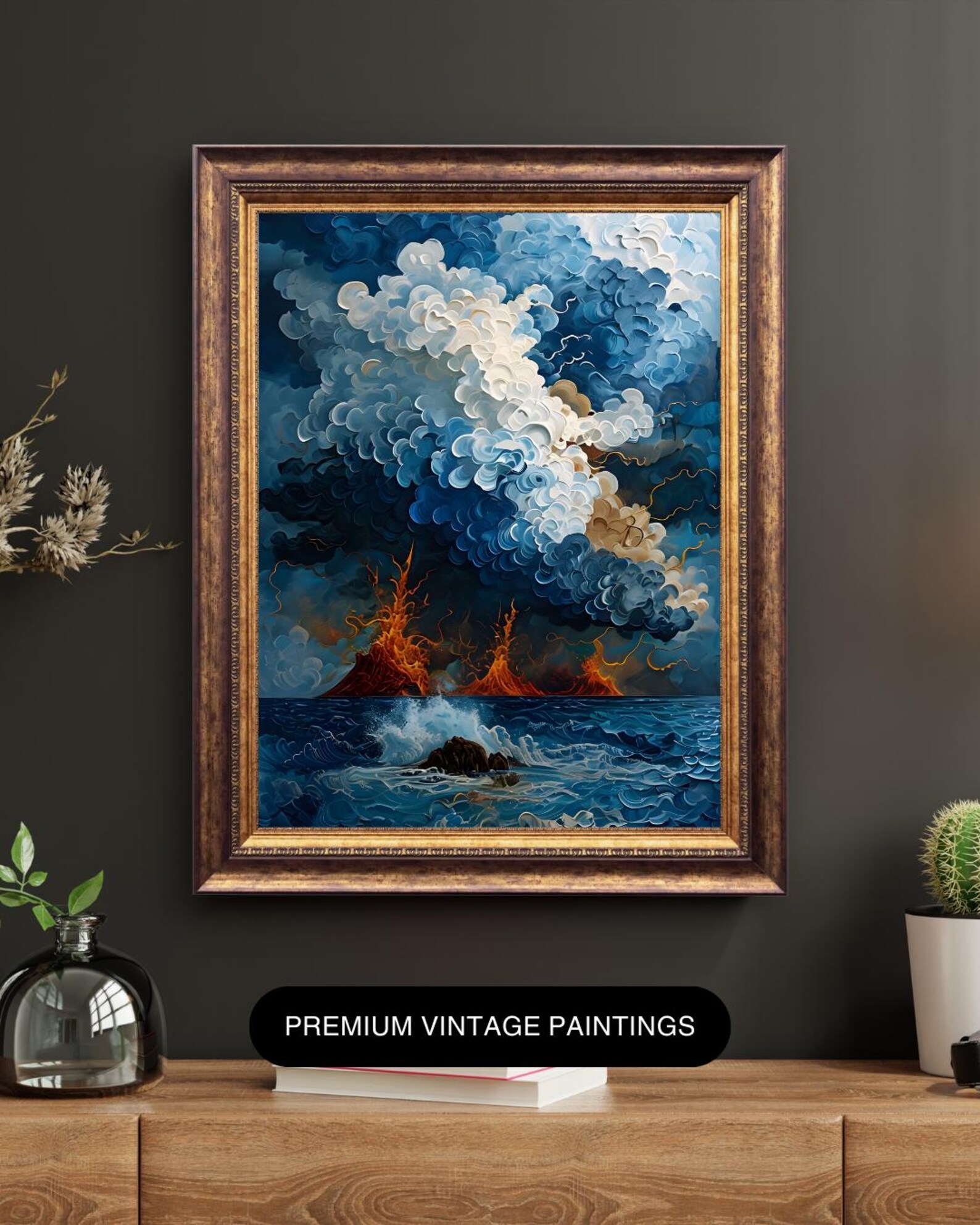 Dark Abstract Digital Art Printable Wall Art Modern Gothic Home Decor ...