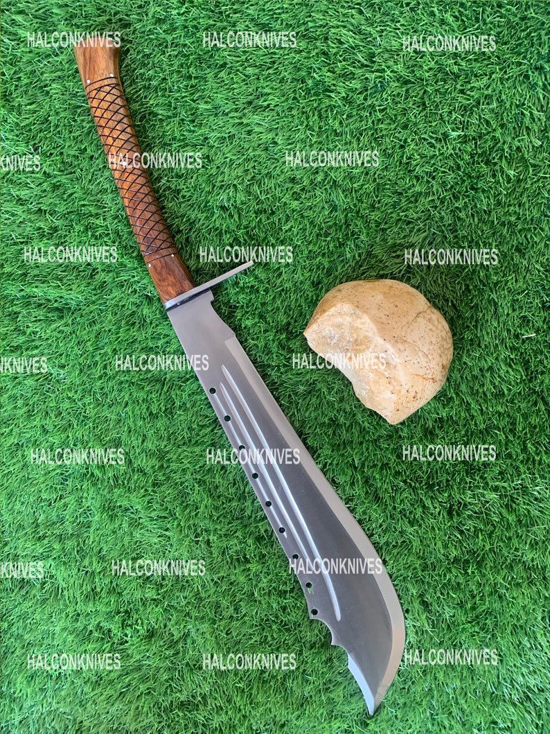 Handmade 30 Machete, Custom Sword HIGH CARBON Steel Blade With Rose ...
