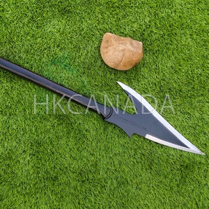 Black Sharped Halberd Spear 15 Blade, 20 Handle, 35 Total Length Razor ...