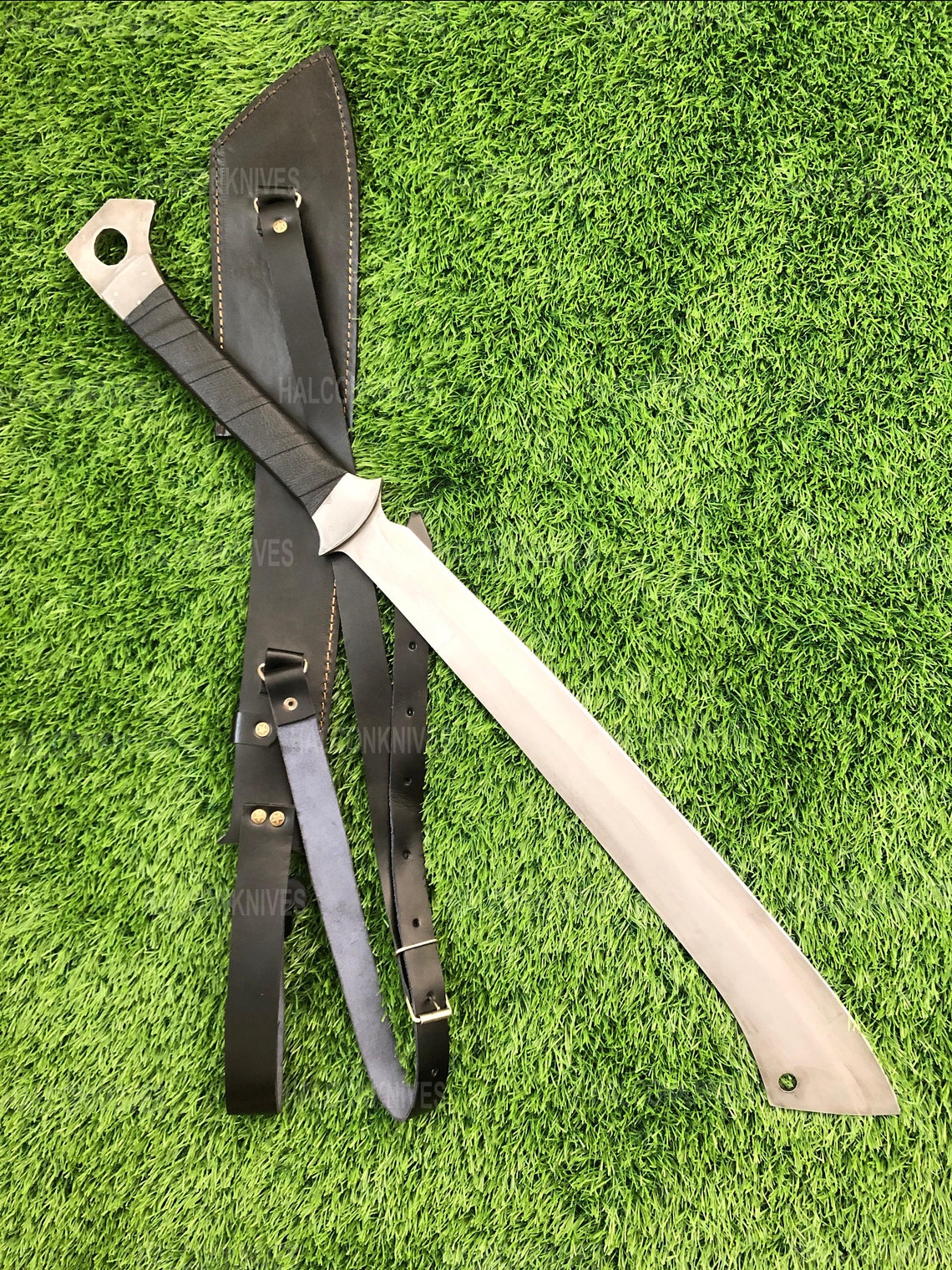 Custom Handmade Machete 30 Inches High Carbon Steel Full Tang - Etsy