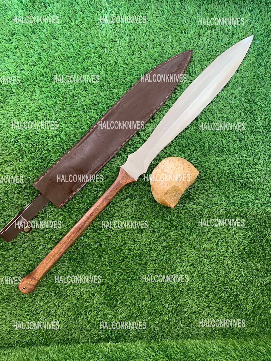 Handmade Naginata 34 Inches High Carbon Steel Naginata Custom Spear ...
