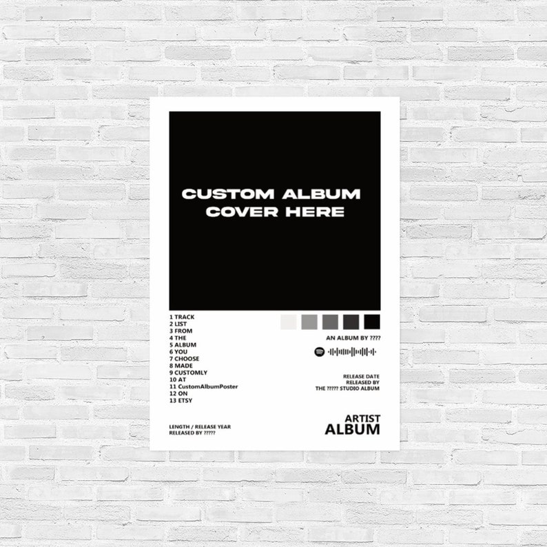 Custom Made Album Posters - Etsy