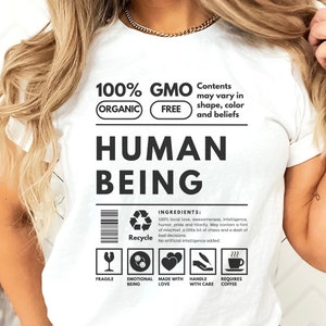 Human Being 100% Organic SVG PNG PDF, Human Being Bar Code, Human ...