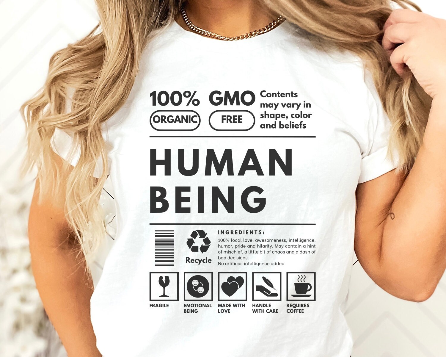 Human Being 100% Organic SVG PNG PDF, Human Being Bar Code, Human ...