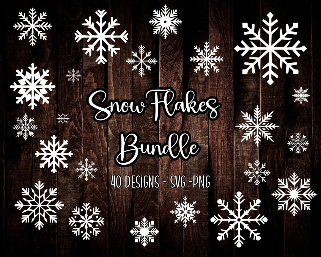 Christmas Snowflake Bundle SVG PNG Clipart, Snowflake Clipart Svg ...