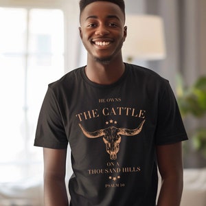 The Cattle on A Thousand Hills Psalm 50 PNG, Trendy Christian Png ...