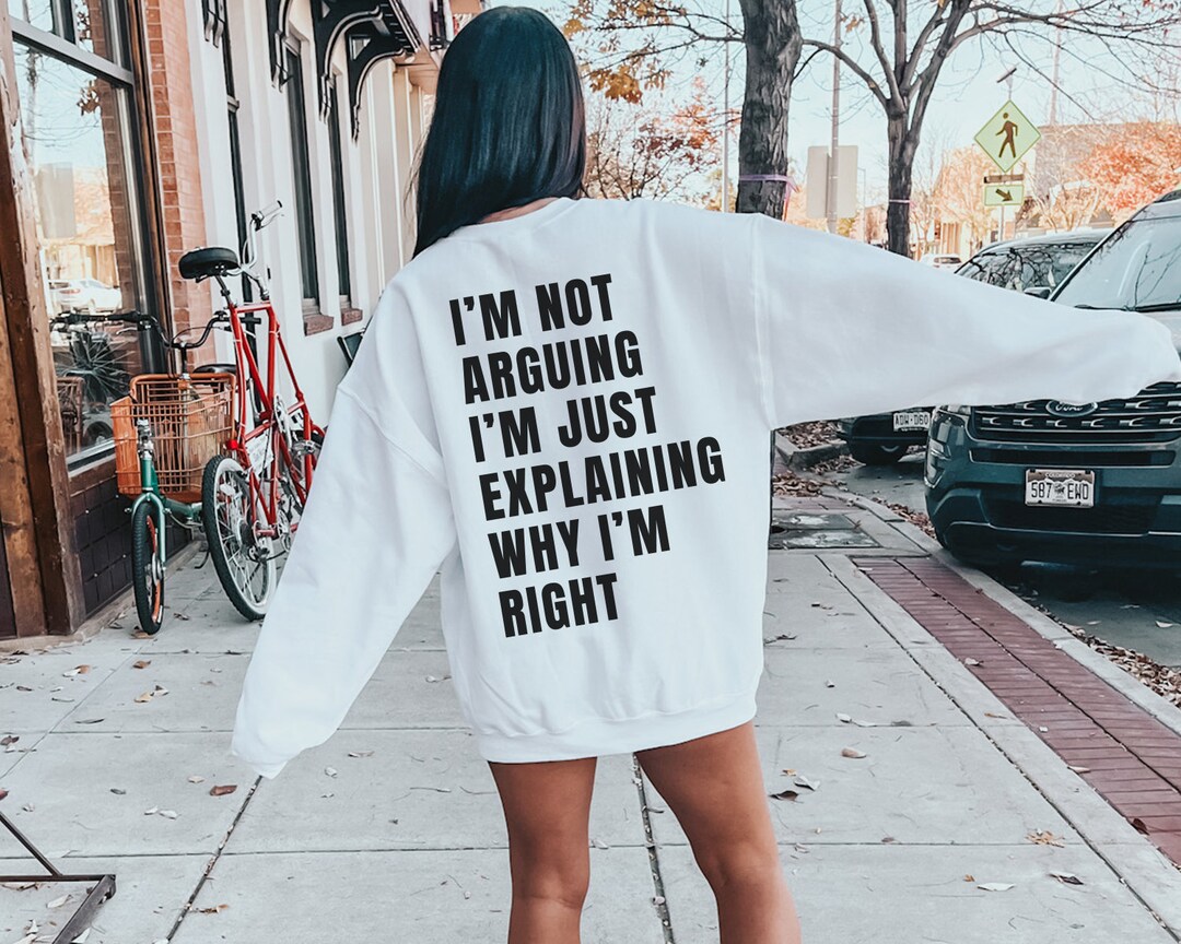 Funny Sarcasm SVG PNG PDF, I'm Not Arguing I'm Just Explaining, Sassy ...