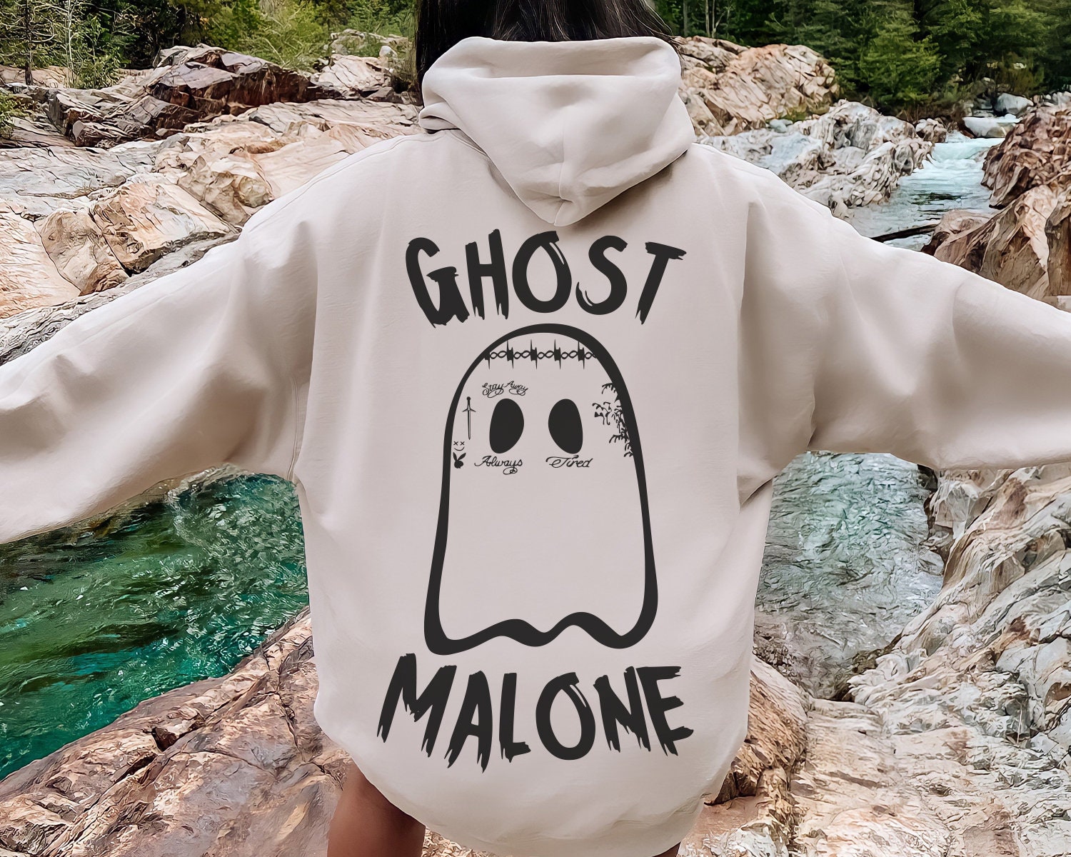 Ghost Malone Funny SVG PNG PDF, Funny Halloween Svg, Halloween T-shirt ...