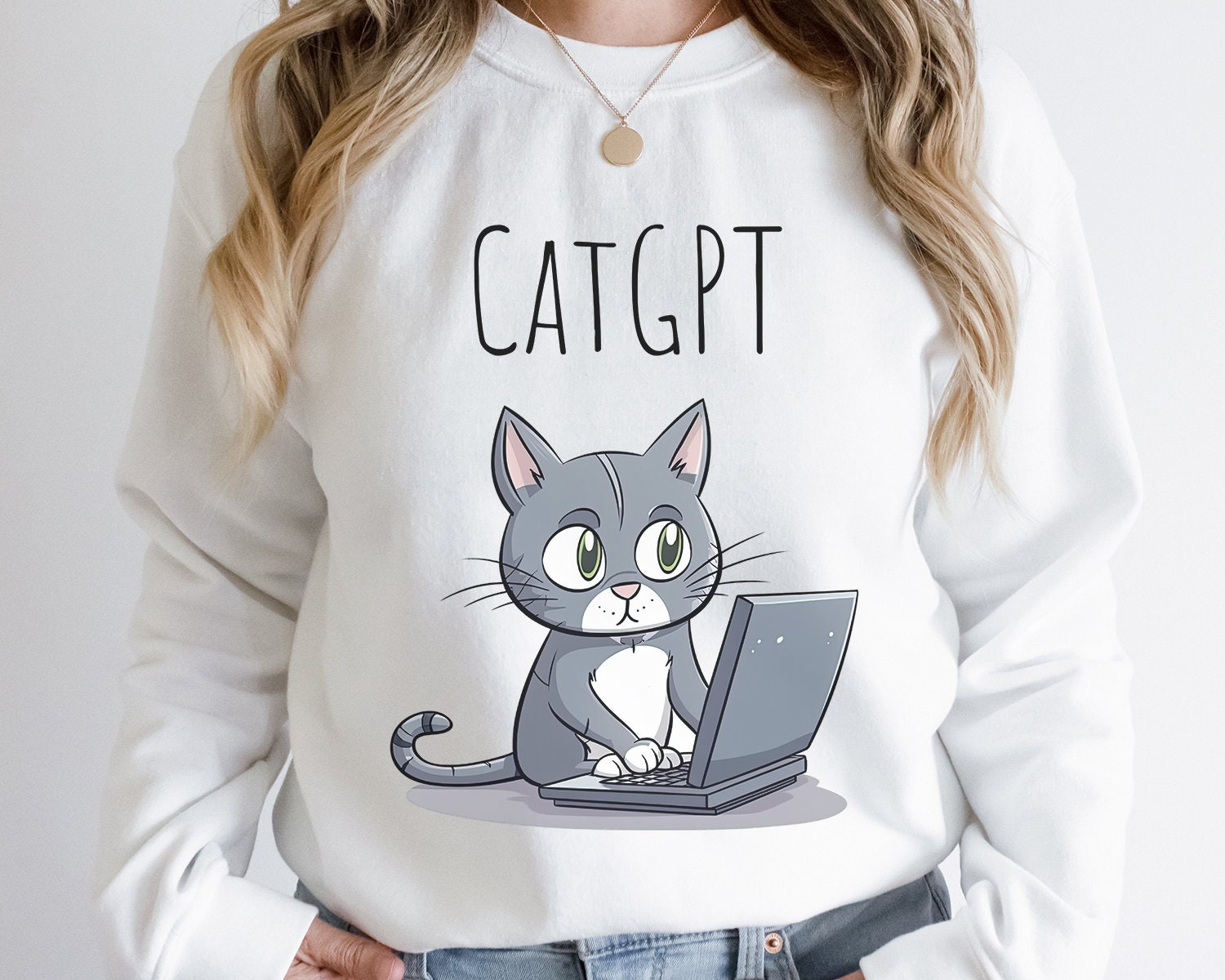 Funny Computer Cat PNG Cat GPT Funny Cat Computer Shirt Png - Etsy