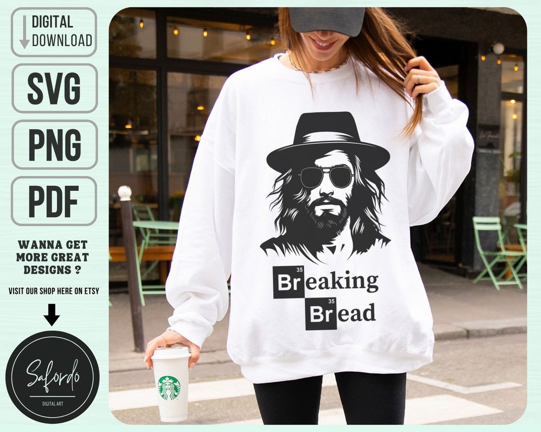Cool Jesus Breaking Bread SVG PNG PDF, Christian Svg, Last Supper Svg ...