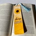 Choose Happy Yellow Bookmark With Blue Tassel, Book Accessories, Book ...