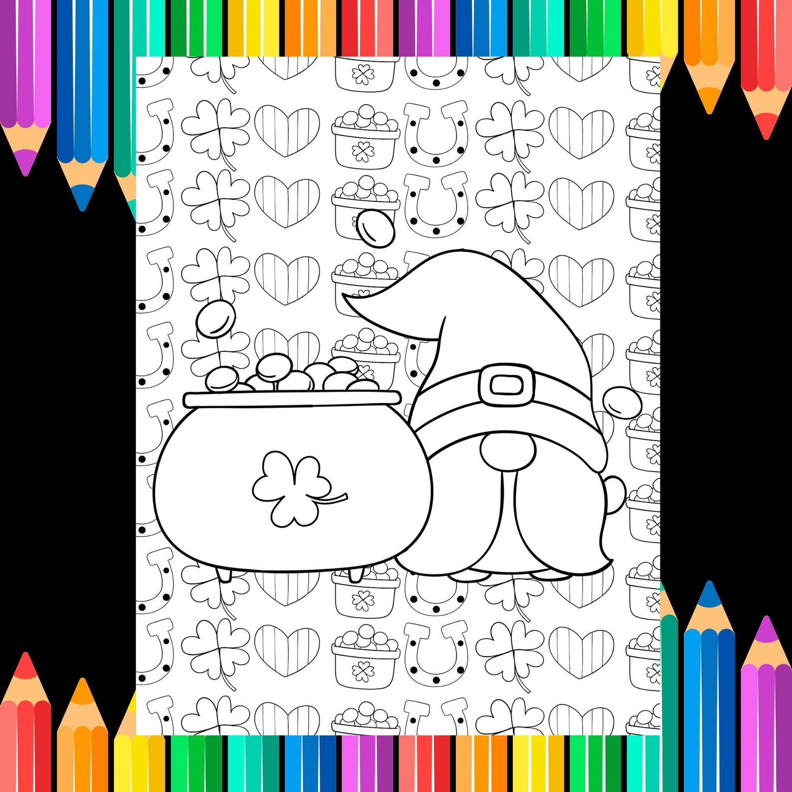 Winter Gnome Coloring Pages (PDF) | Christmas & Holiday Seasonal ...