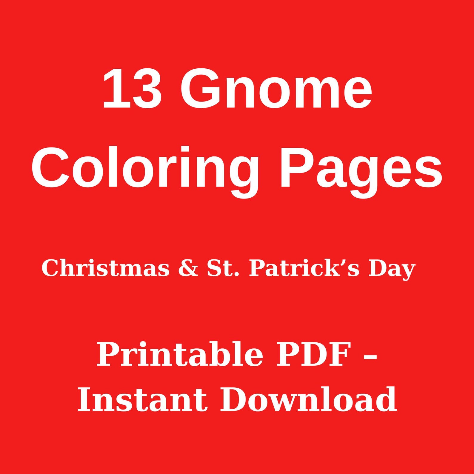 Winter Gnome Coloring Pages (PDF) | Christmas & Holiday Seasonal ...