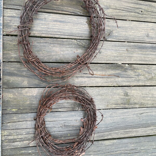 Rusty Barbed Wire - Etsy