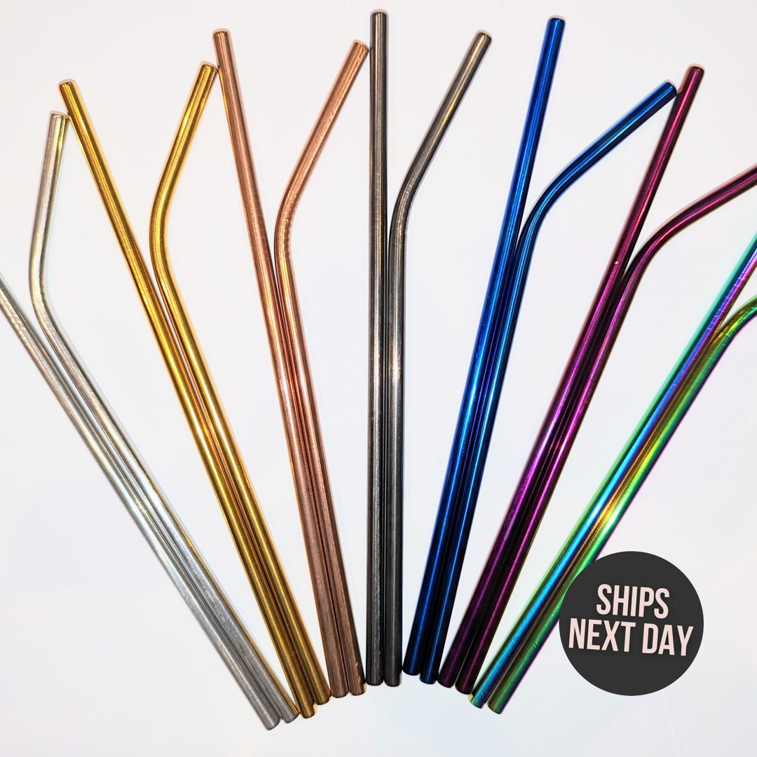 Metal Straw Iced Coffee Cup Straw Tumbler Replacement Straw Reusable ...