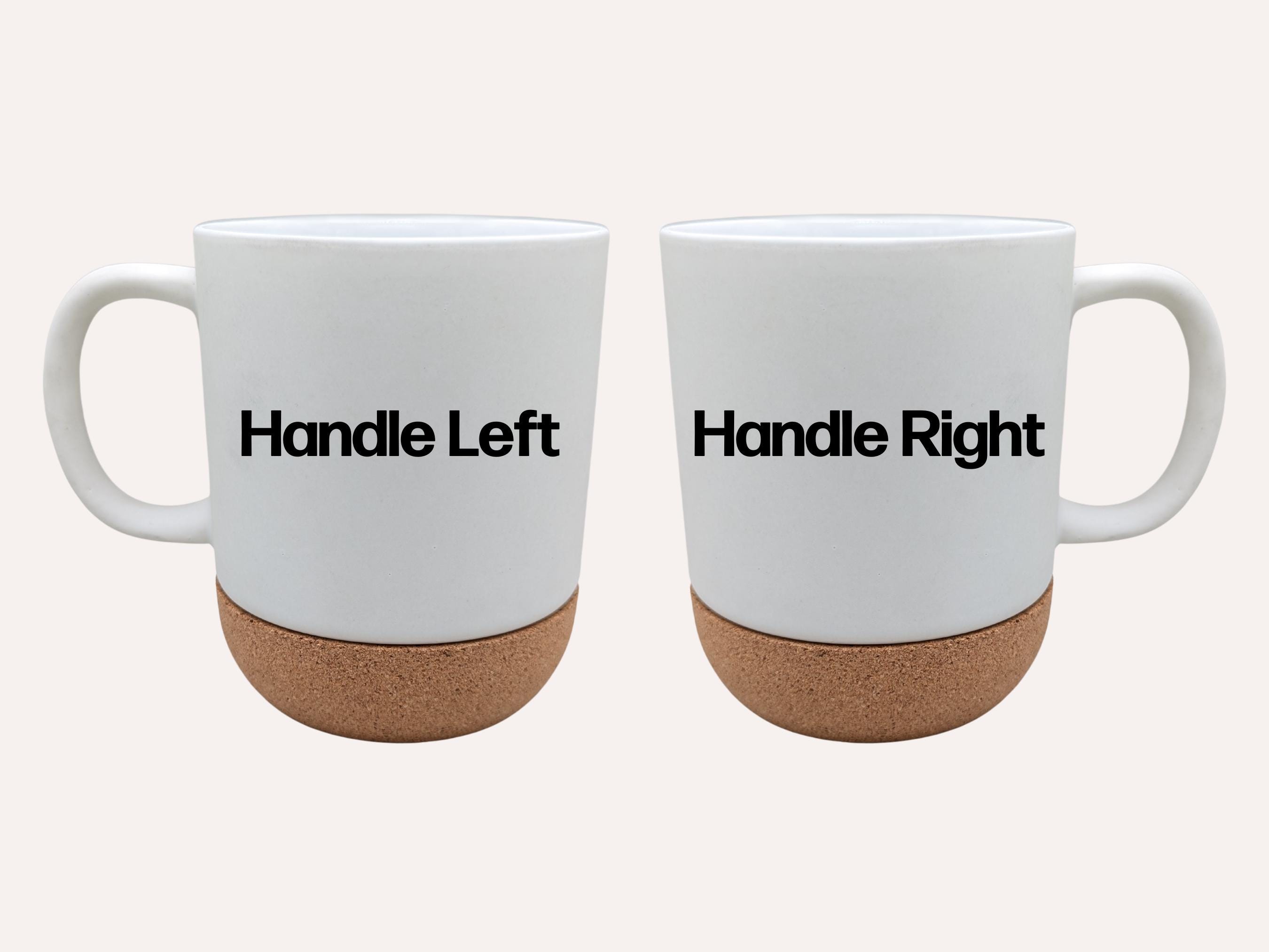 Custom Coffee Cup White Matte Mug Cork Bottom Mug Personalized Coffee ...