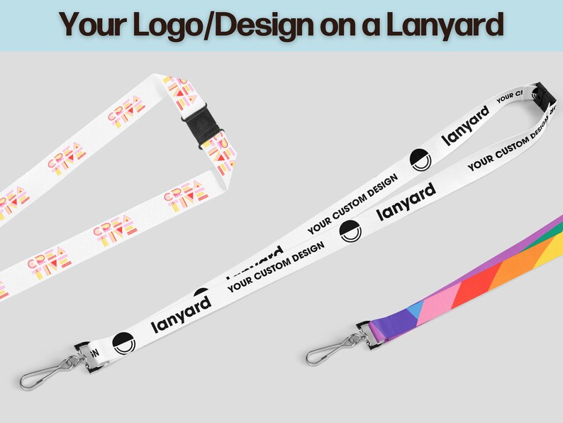 Custom Logo Lanyard Personalized Lanyard Breakaway Lanyard - Etsy