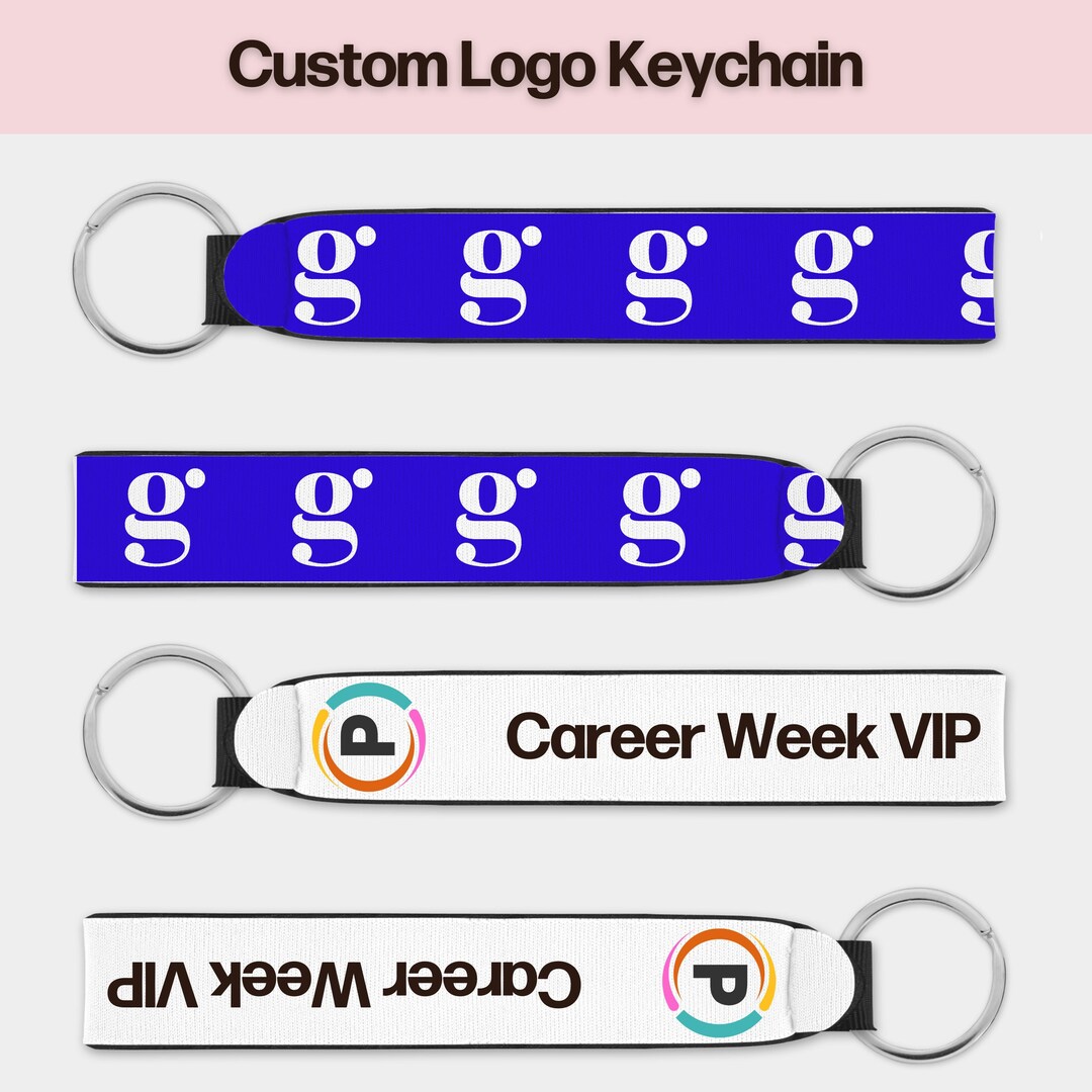 Custom Keychain Wristlet Personalized Wristlet Keychain Key Fob ...