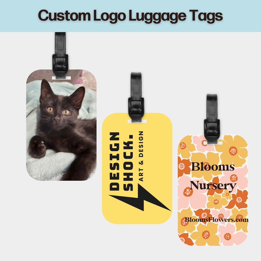Custom Luggage Tag Leather Luggage Tag Personalized Luggage Tag Custom ...