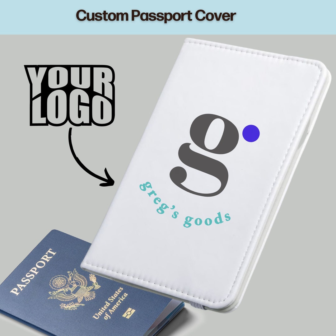 Custom Passport Cover Personalized Passport Holder Logo Passport Wallet ...