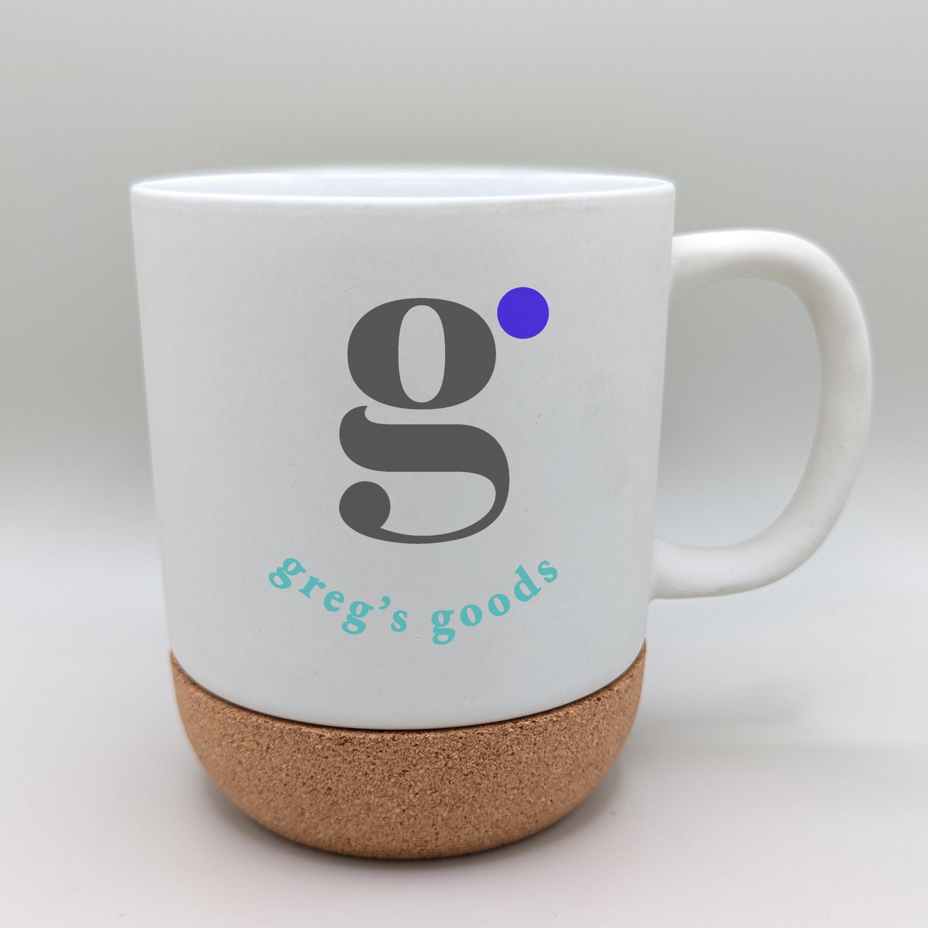 Custom Coffee Cup White Matte Mug Cork Bottom Mug Personalized Coffee ...