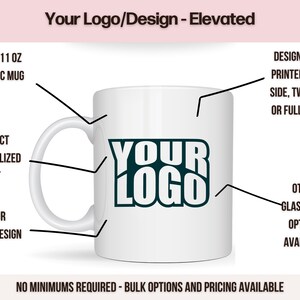 Custom Logo Mug Entrepreneur Gift Custom Text Mug Logo Mug Marketing ...
