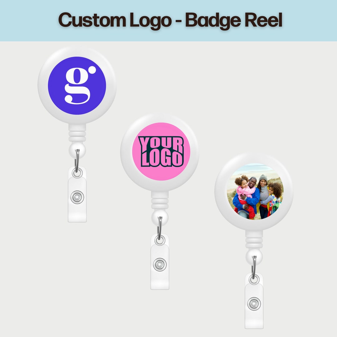 Custom Badge Reel Personalized Photo ID Badge Holder Custom Photo Badge ...