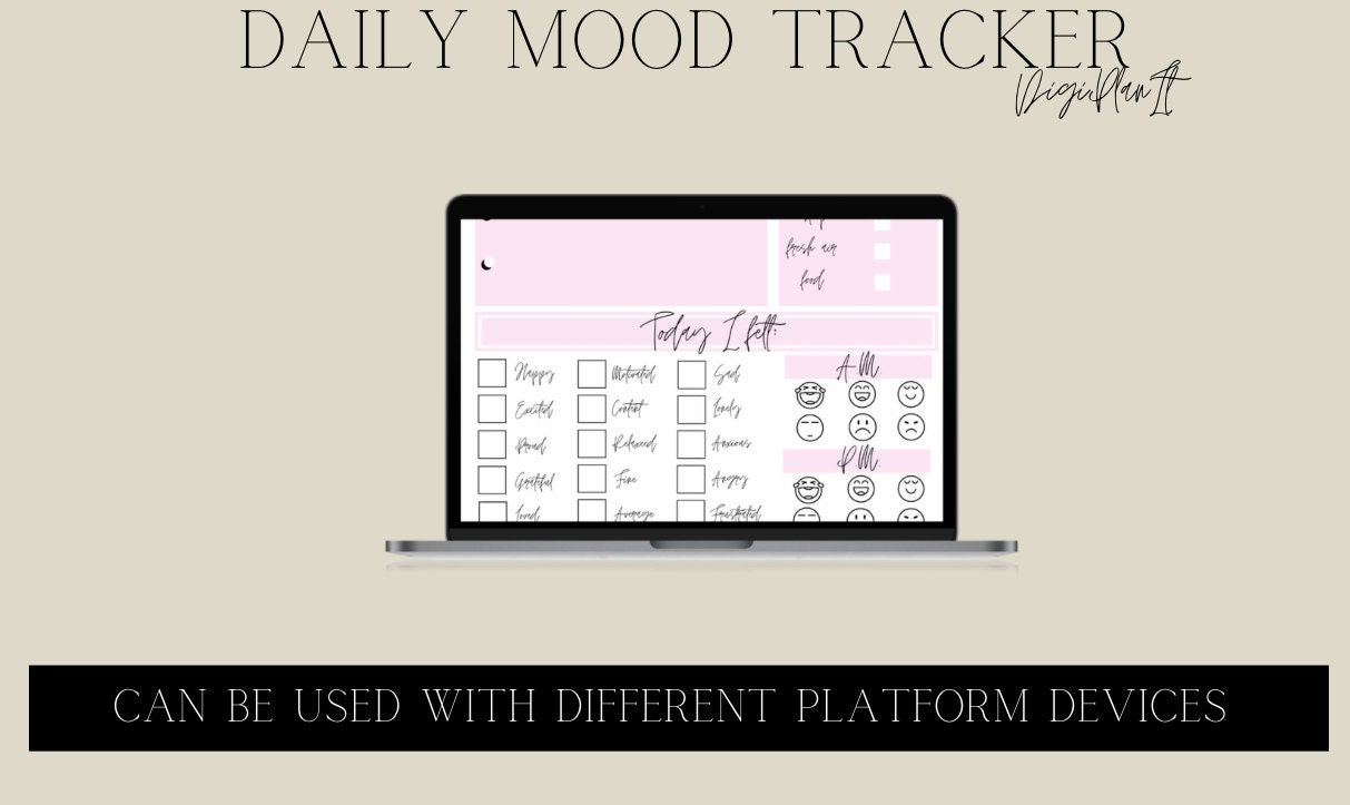Daily Mood Tracker, Printable Mood Tracker, Emotion Tracker, Self Care ...