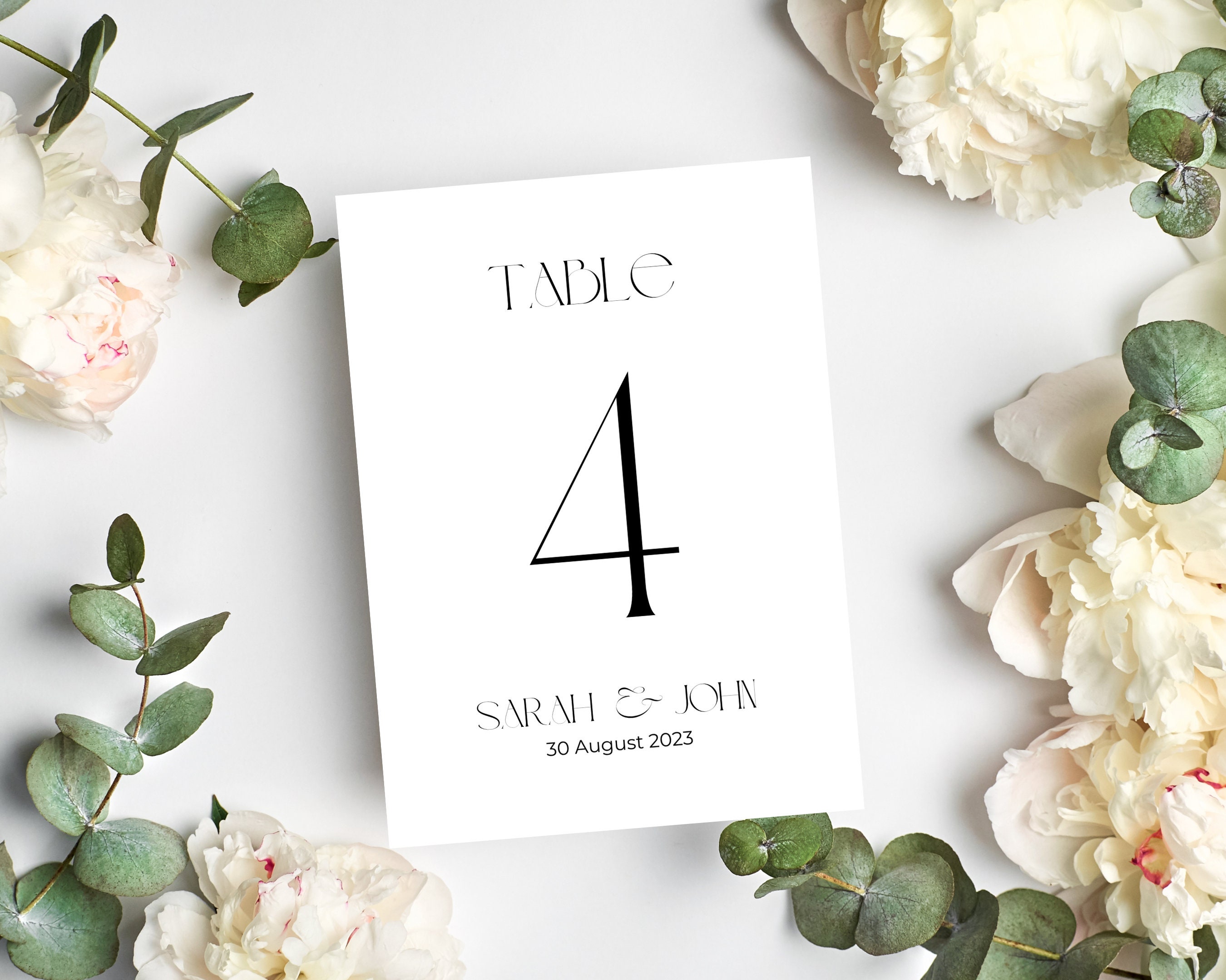Wedding Table Chart Numbers Printable, Table Chart Template, Table ...