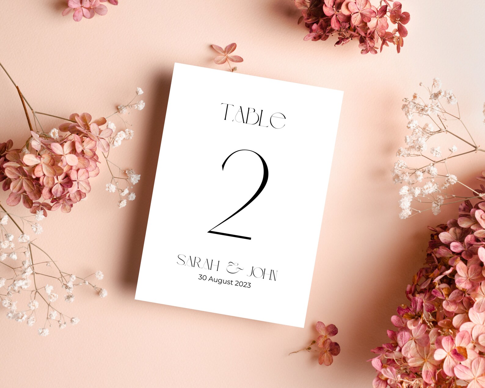 Wedding Table Chart Numbers Printable, Table Chart Template, Table ...