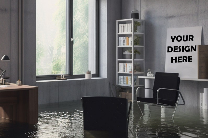 Office Mock up Flooded Office Muck Up - Etsy