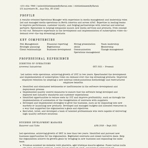Editable Resume CV Template, Business Development Manager, Corporate ...