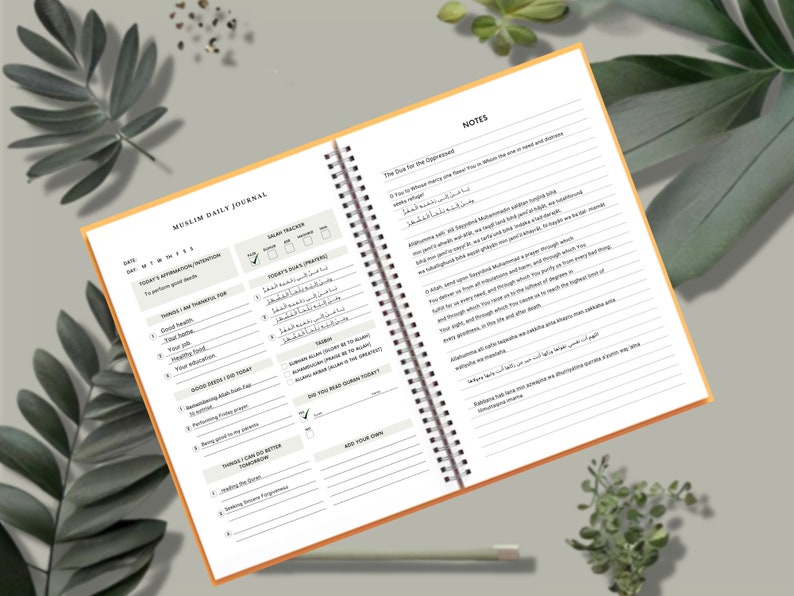 The Muslim Daily Journal - Printable Salah Tracker, Salah Journal, Duaa ...