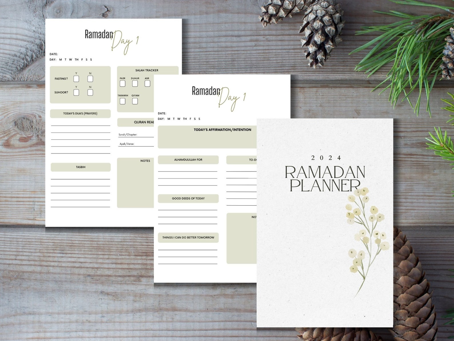 Ramadan Planner 2025 | Digital and Printable Salah, Dua, Quran ...