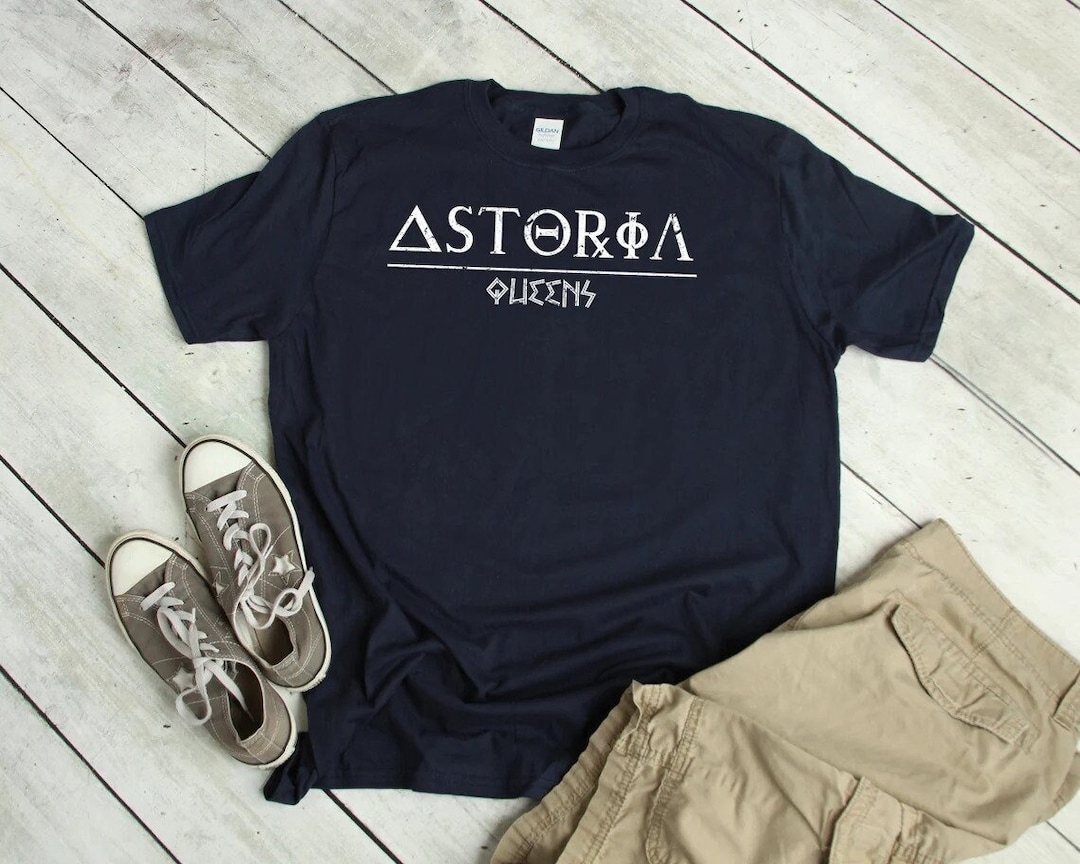 Astoria Queens Shirt / Greek Inspired Letters / Astoria T-shirt / Greek ...