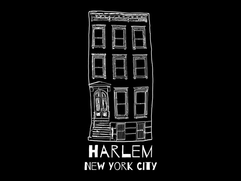 Harlem New York City Browstone Classic NYC Manhattan Short-sleeve ...