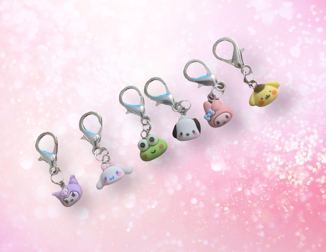 Cute and Kawaii Stitch Marking Charms, Set of 6. Kitties, Bunnies ...