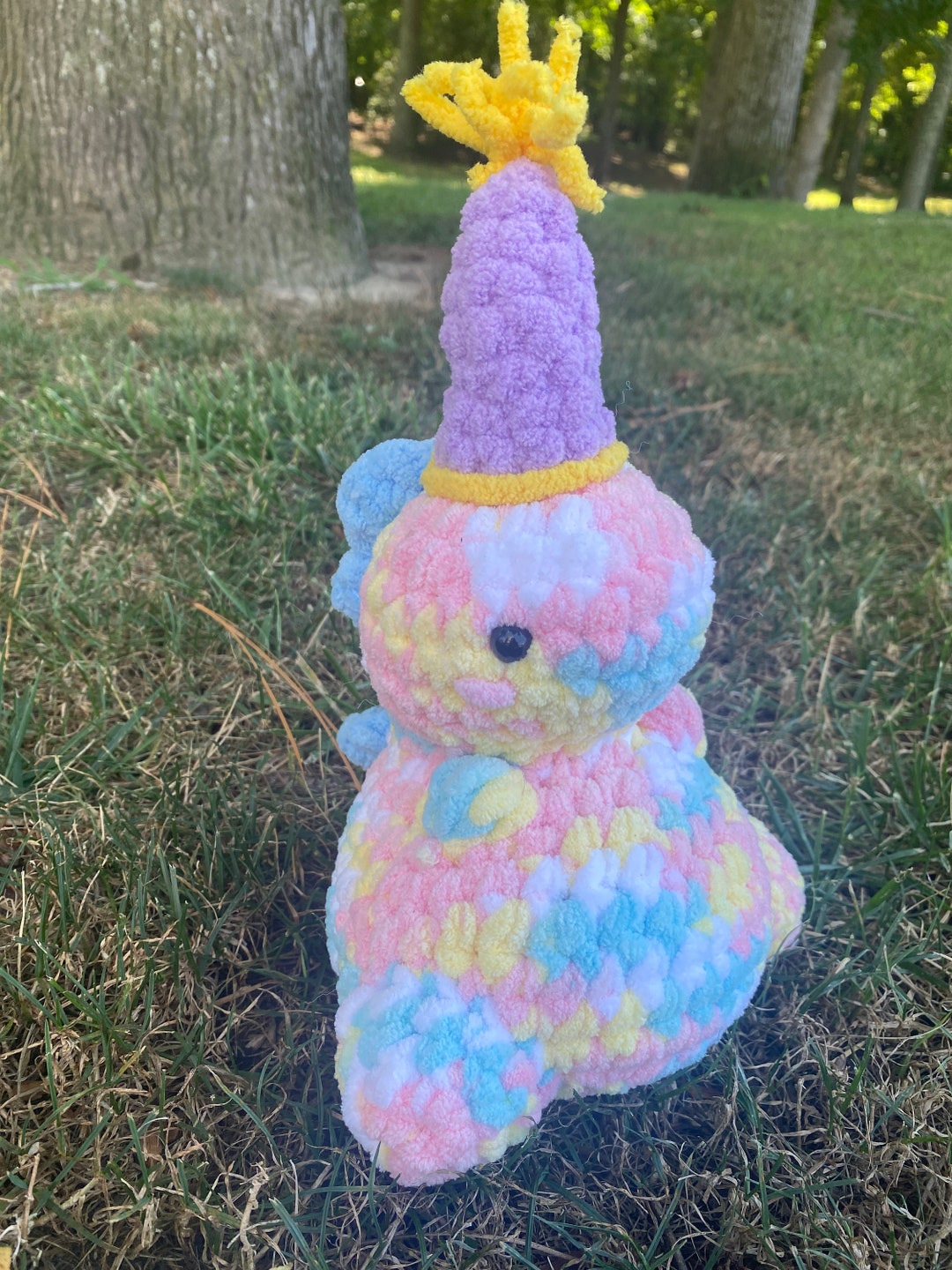 Chonky Dino Party Plush | Handmade Birthday Gift Crochet Dino Party ...