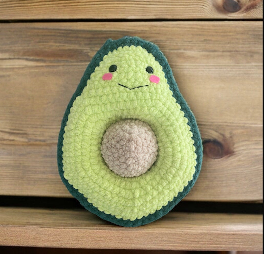 Jumbo-cado Big Avocado Plush With Removable Pit Crocheted - Etsy