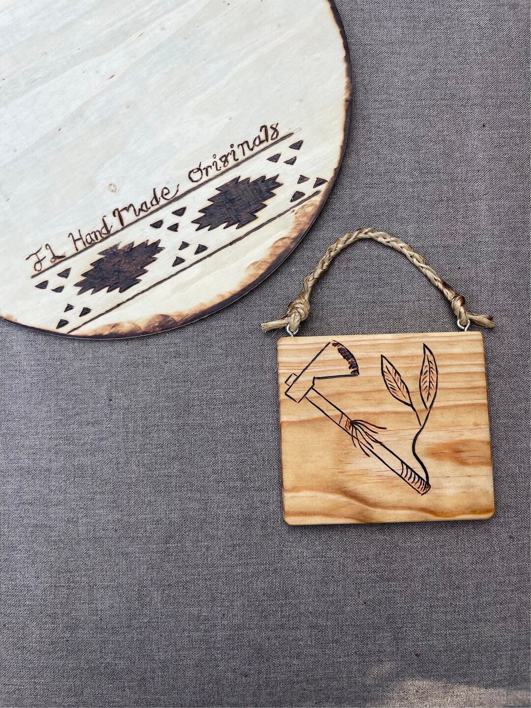 Tomahawk Wood Burn Freehand - Etsy